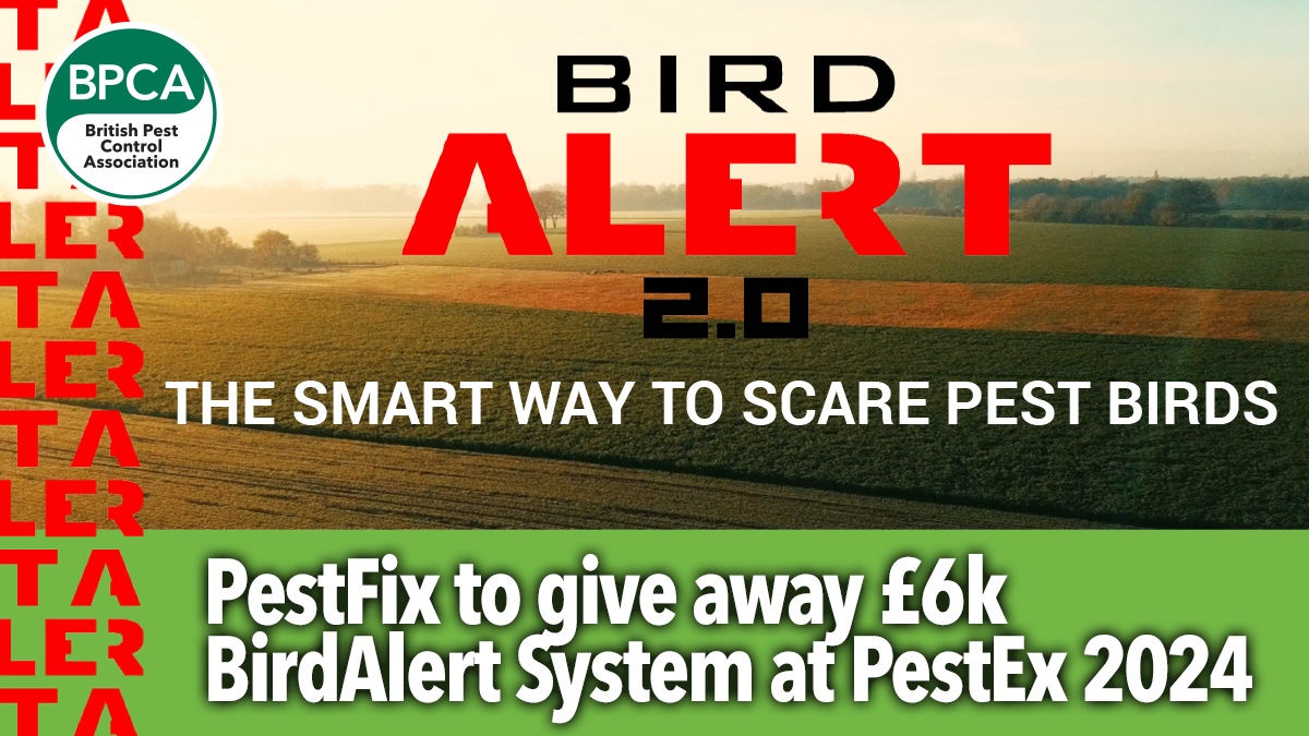 PestFix to give away £6k BirdAlert System at PestEx 2024